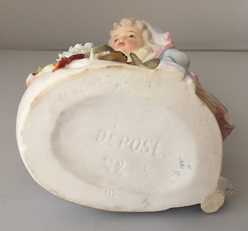 French DEPOSE Boy With Flower Sack - Etsy