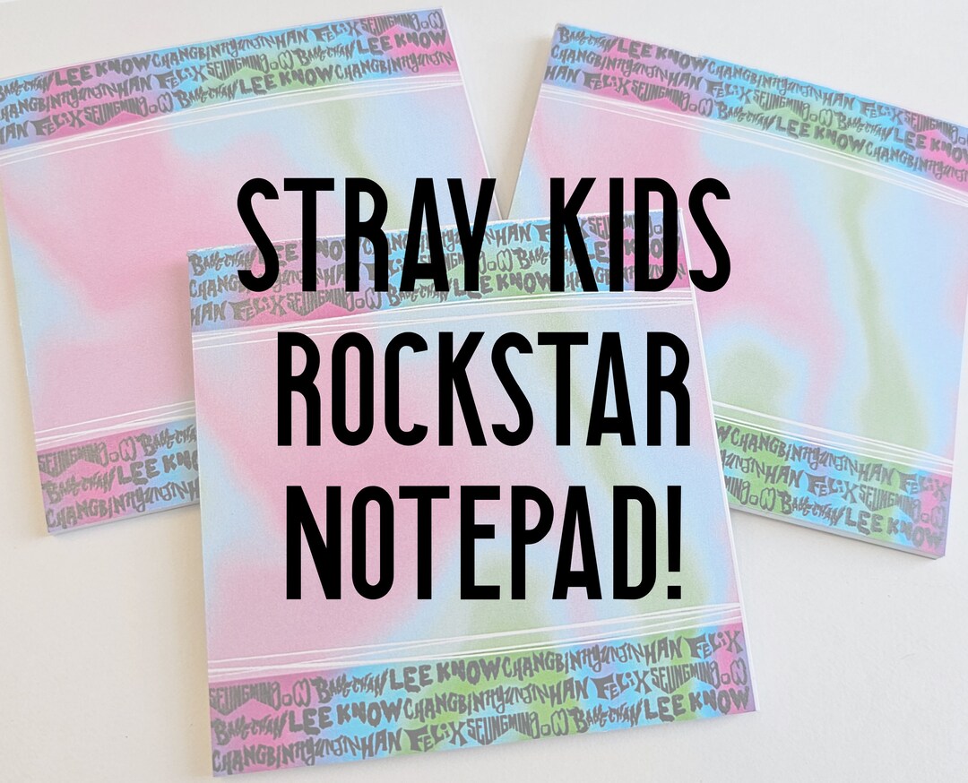 Stray Kids Rockstar Names Notepad - Etsy