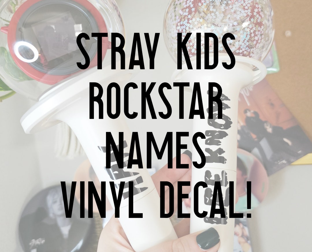 Stray Kids Rockstar Name Vinyl Decals! - Etsy