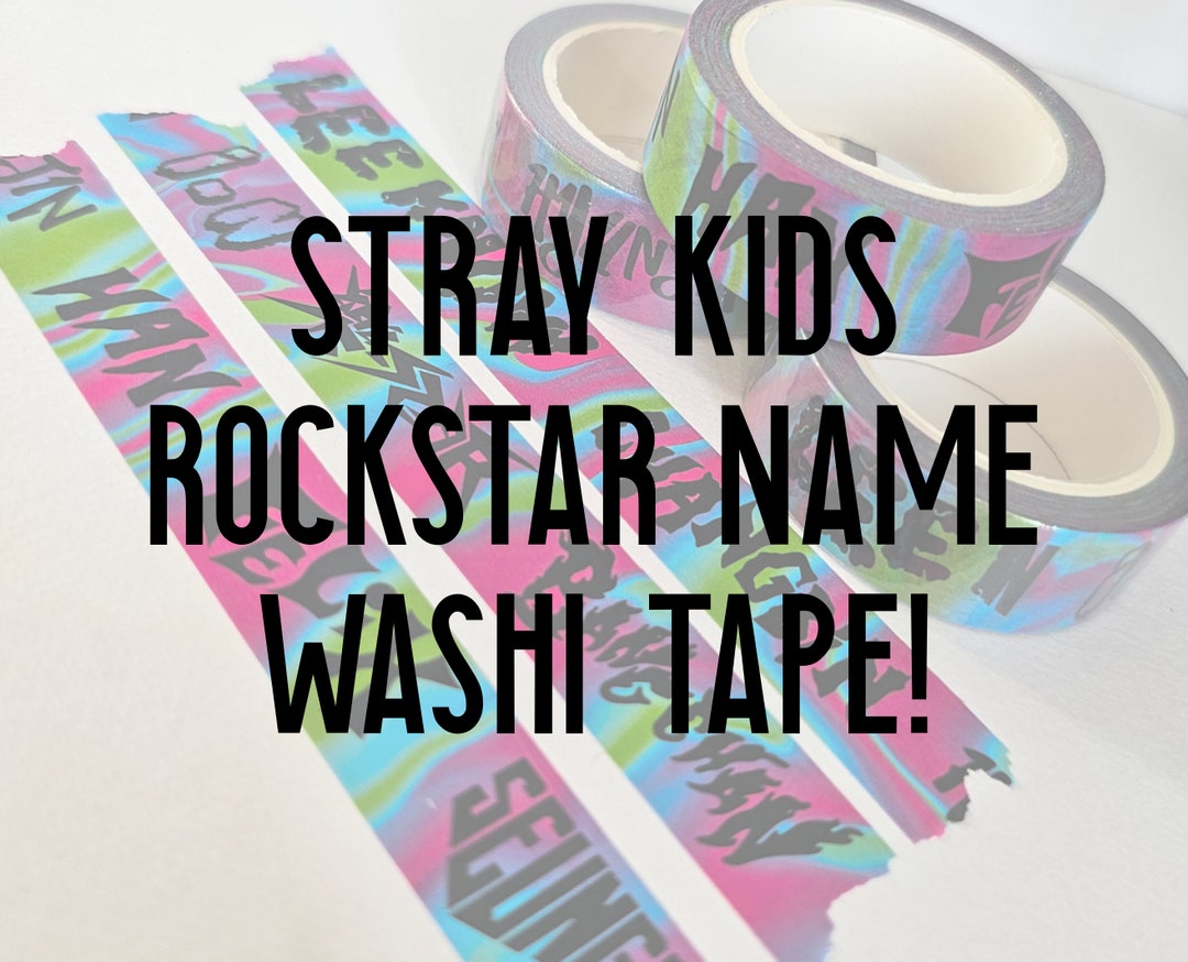 Stray Kids Rockstar Name Washi Tape - Etsy