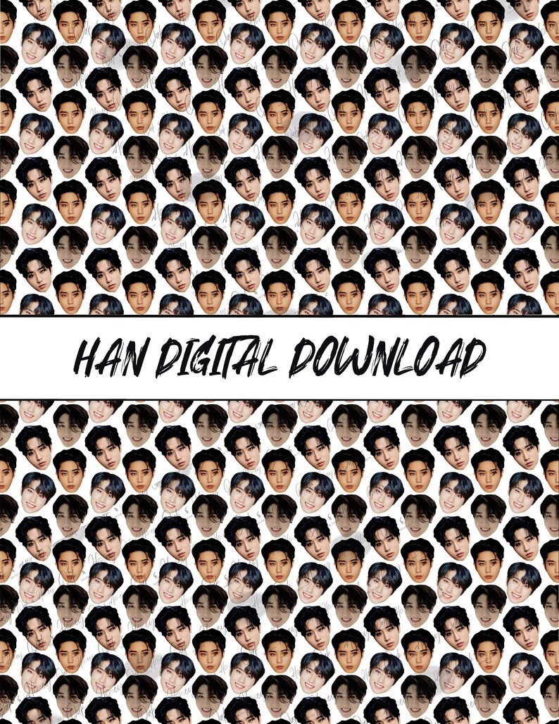 Han Stray Kids Faces Digital Download - Etsy