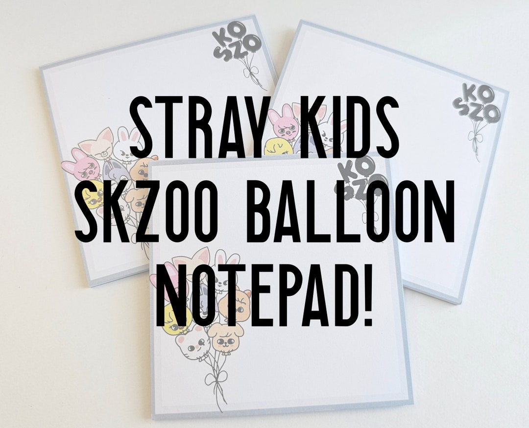 Stray Kids SKZOO Balloon Notepad - Etsy