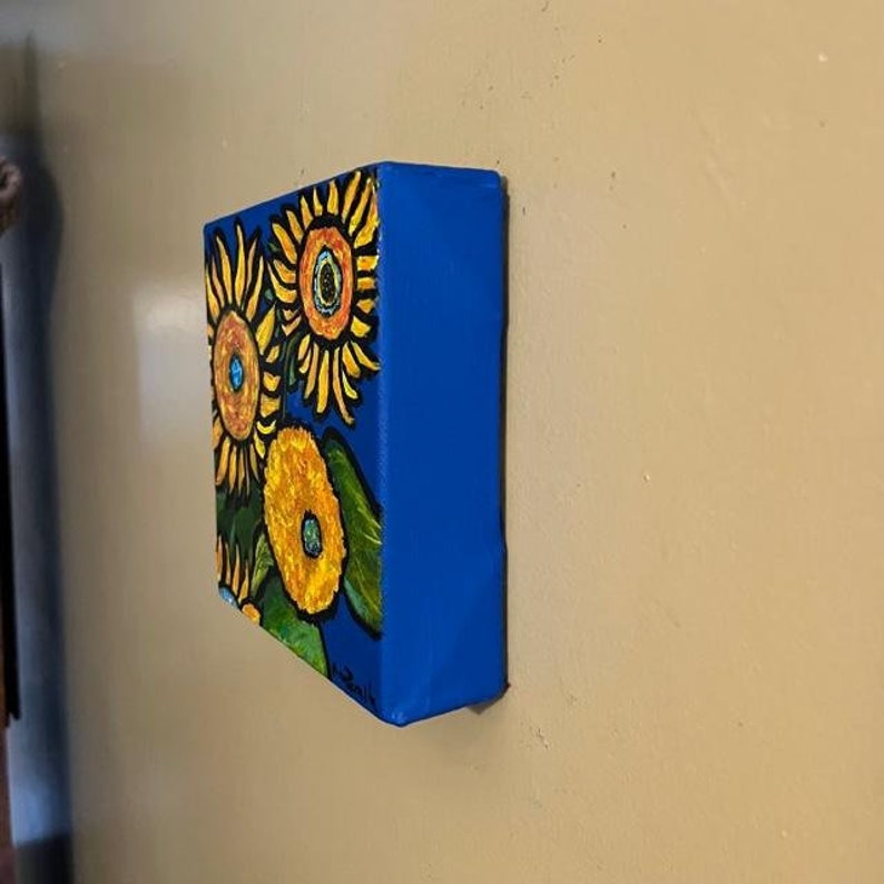 Van Gogh Inspired Sunflowers in a Vase - Etsy