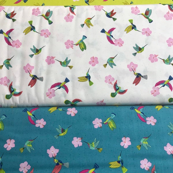 Hummingbird Print Fabric - Etsy