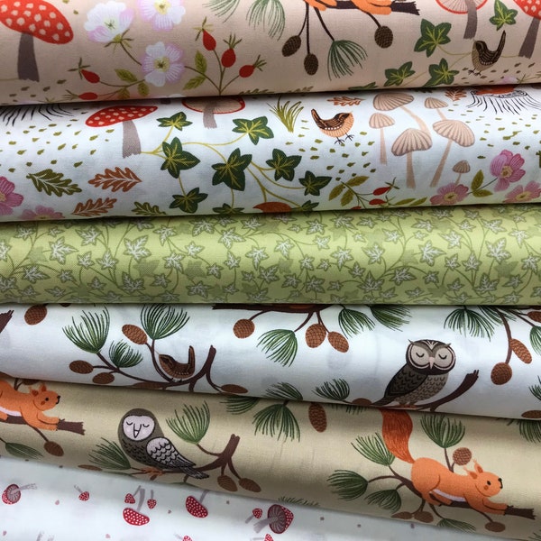 Woodland Fabric - Etsy UK