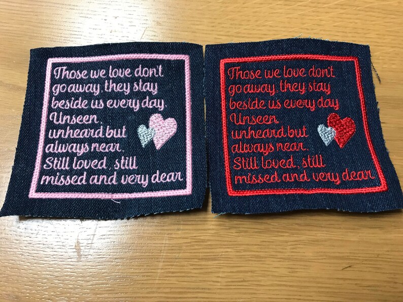 Memory Patch. Keepsake. Memory Bear. Denim Patch. Memory - Etsy