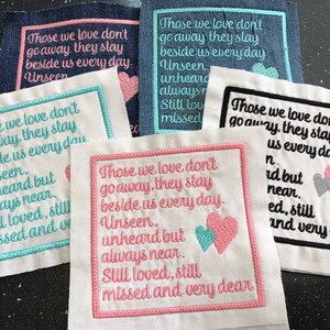 Memory Patch. Keepsake. Memory Bear. Denim Patch. Memory Shirt. Those ...