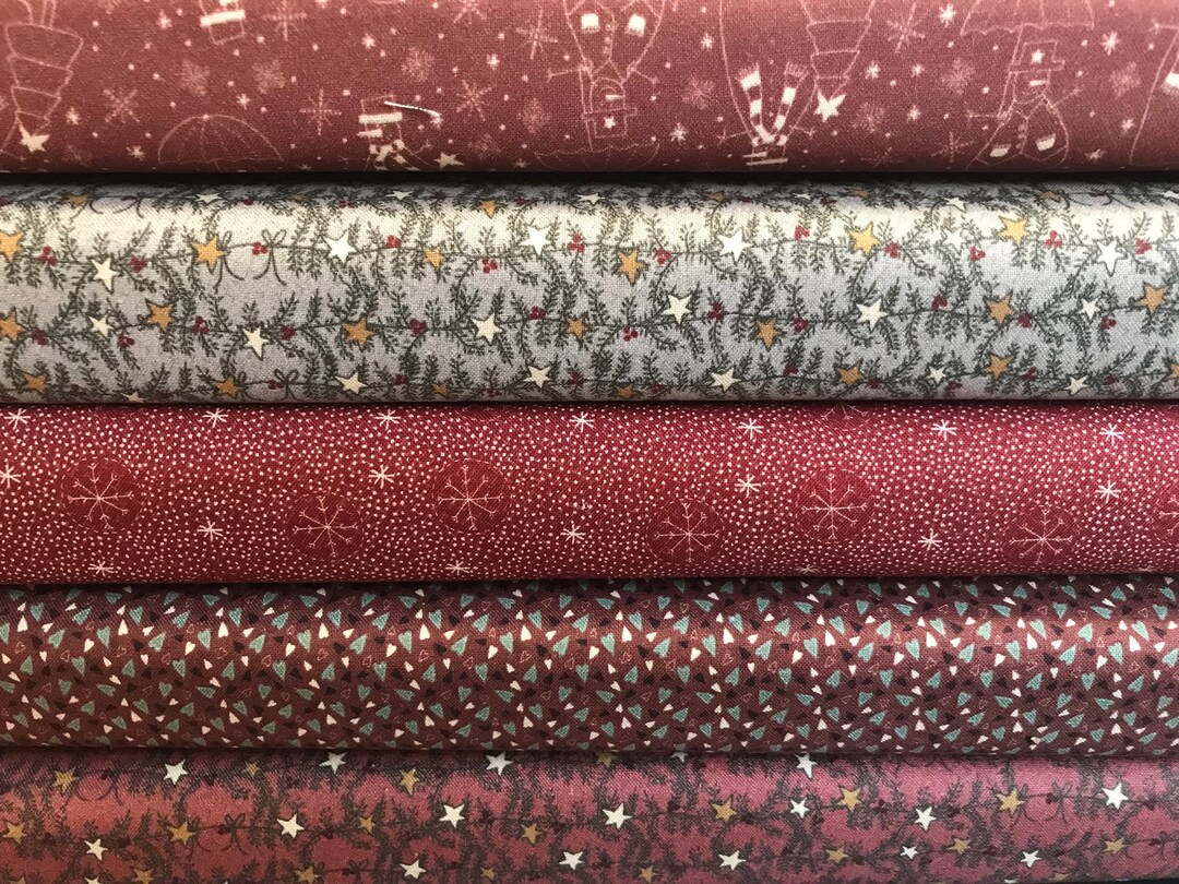 Lynette Anderson Hollyberry Weihnachtsstoff. Material aus 100% ...