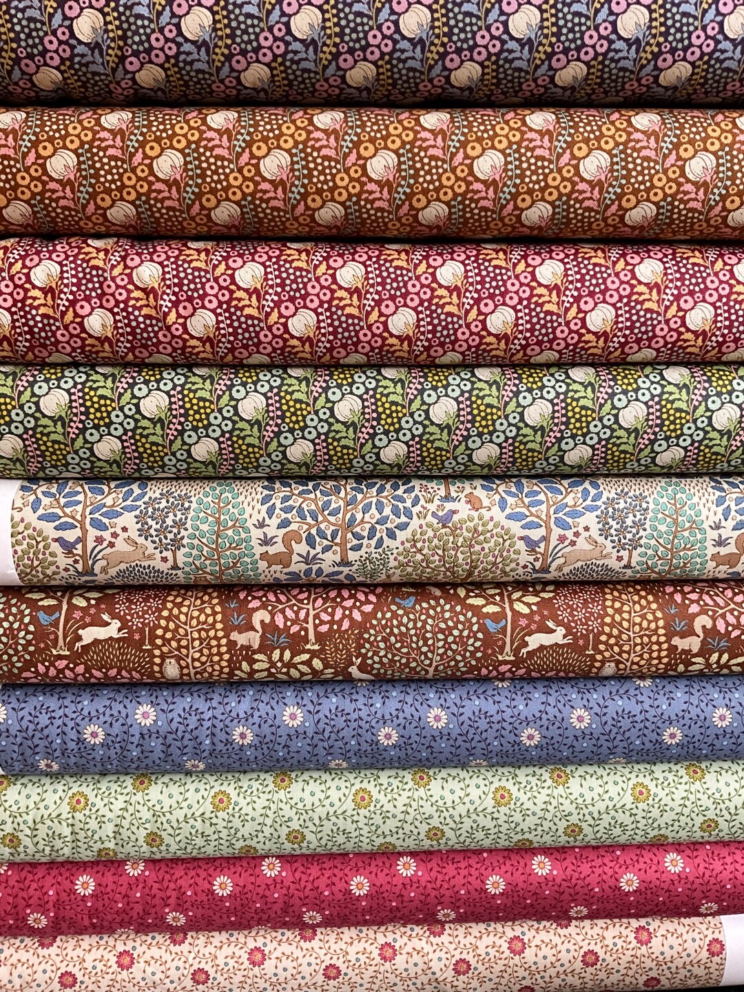 Tilda Sanctuary Collection Fabric: Floral Woodland Print, 100% Cotton ...
