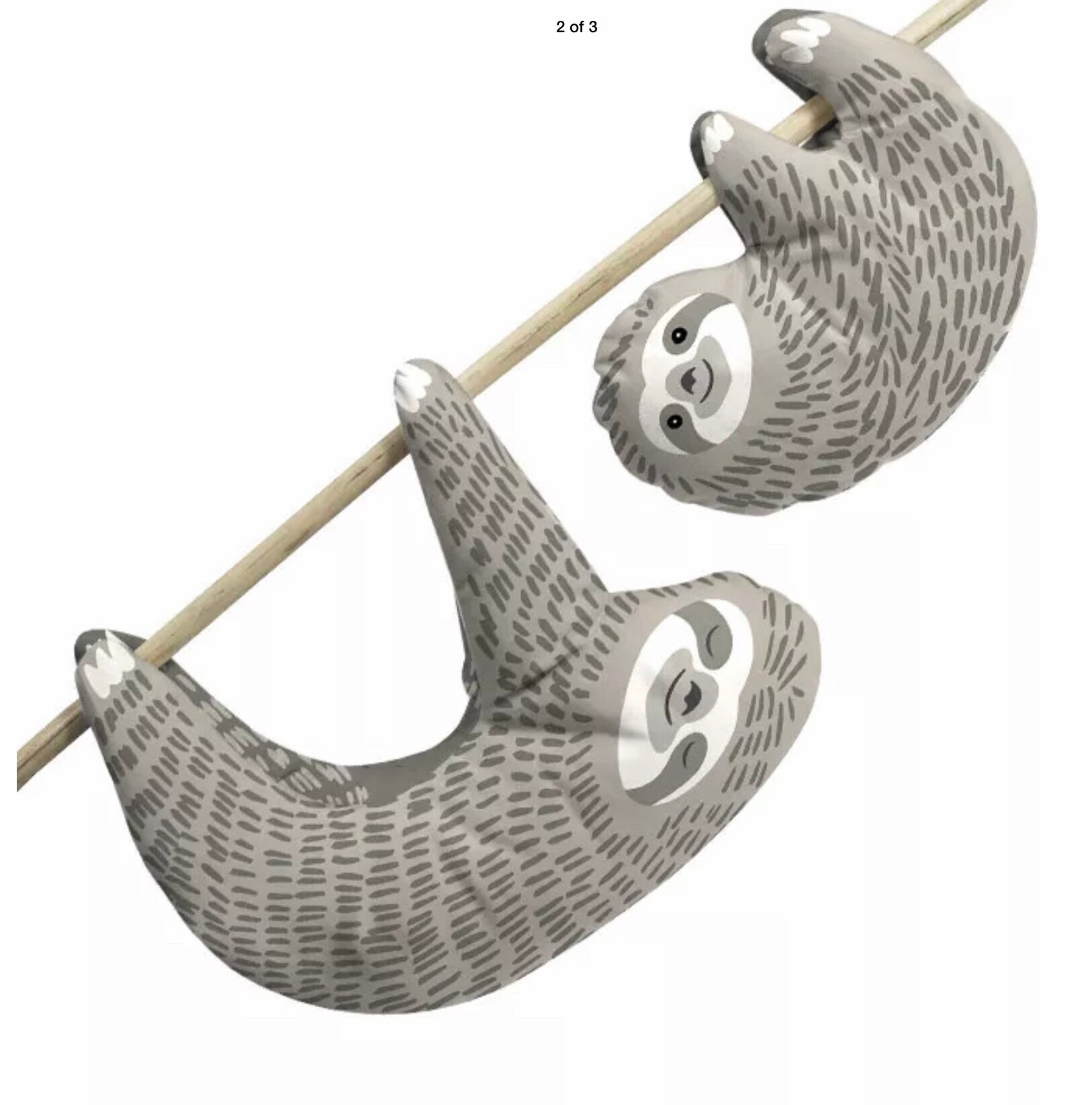 100% Cotton Print Sloth Fabric Panel and Contrast Design. | Etsy UK