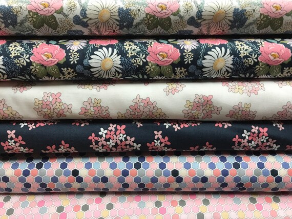 100% Cotton Print Floral Fabric From the Country Roads Range - Etsy