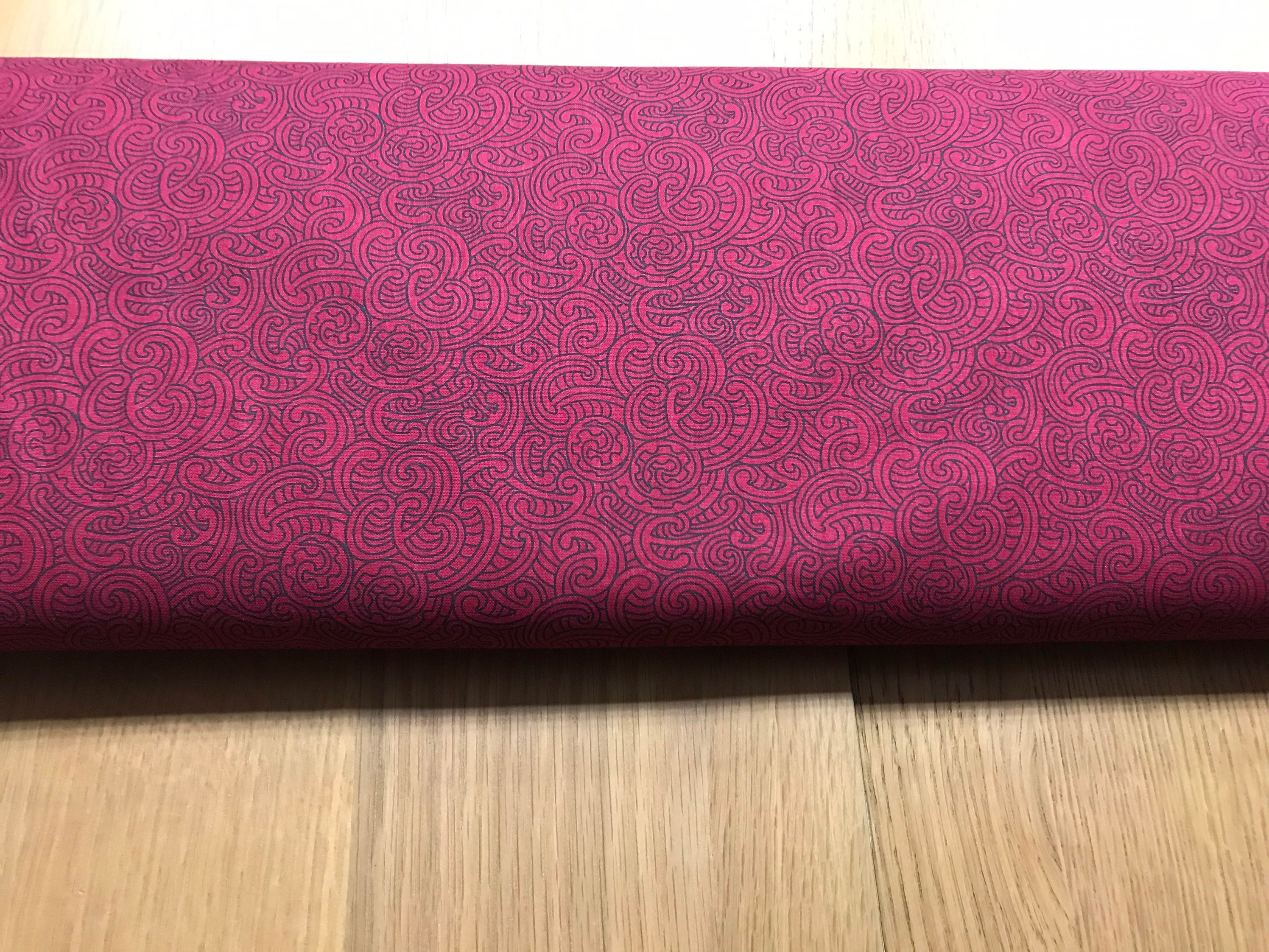 100% Cotton Kiwiana Ponga Koru Swirls Abstract Print. Moko. | Etsy