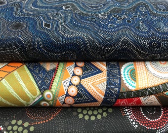 100% Cotton Kiwiana Moko Swirls Abstract Print. Suitable for | Etsy UK