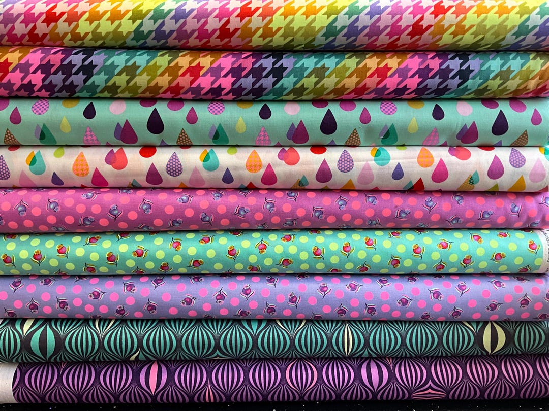 Tula Pink Untamed Neon Cotton Fabric: Free Spirit Fabrics - Etsy