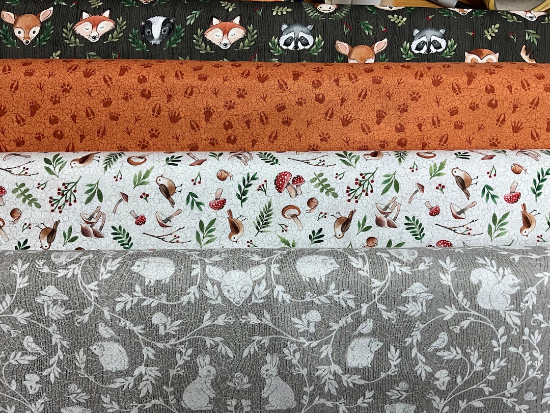 Woodland Adventures 100% Cotton Fabric: Northcott Quilting Material - Etsy