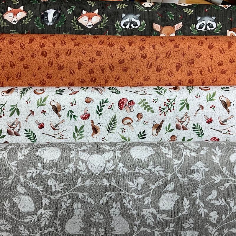 Woodland Fabric - Etsy