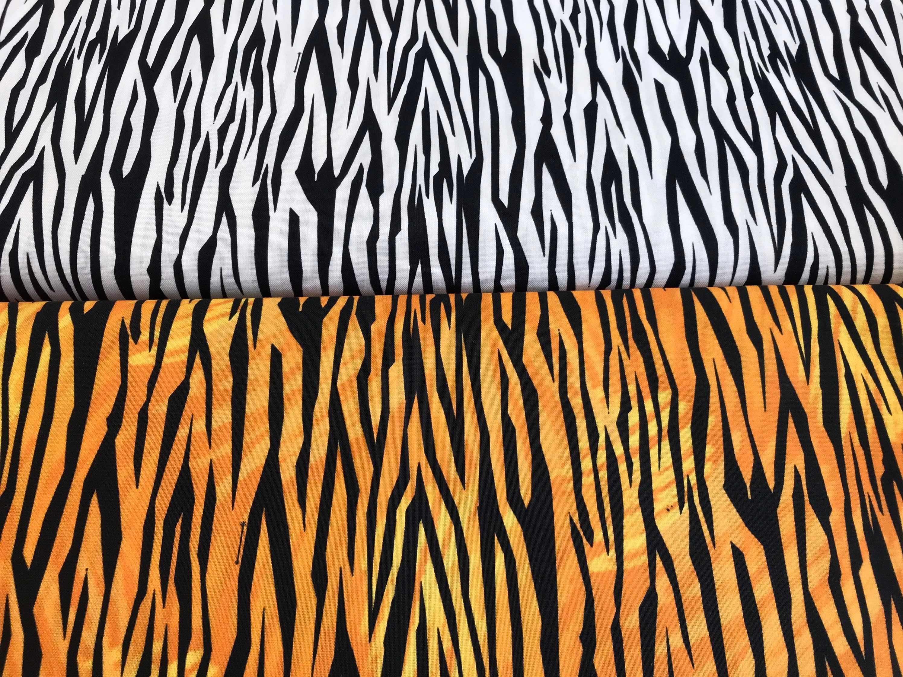 100% Cotton Animal Print Fabric From Quilting Treasures Tiger - Etsy UK