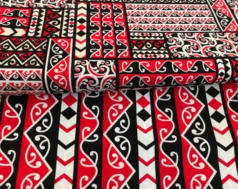 100% Cotton Kiwiana New Zealand Themed Icons Fern Frond Print. - Etsy