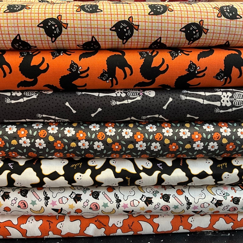 Halloween Fabric - Etsy UK