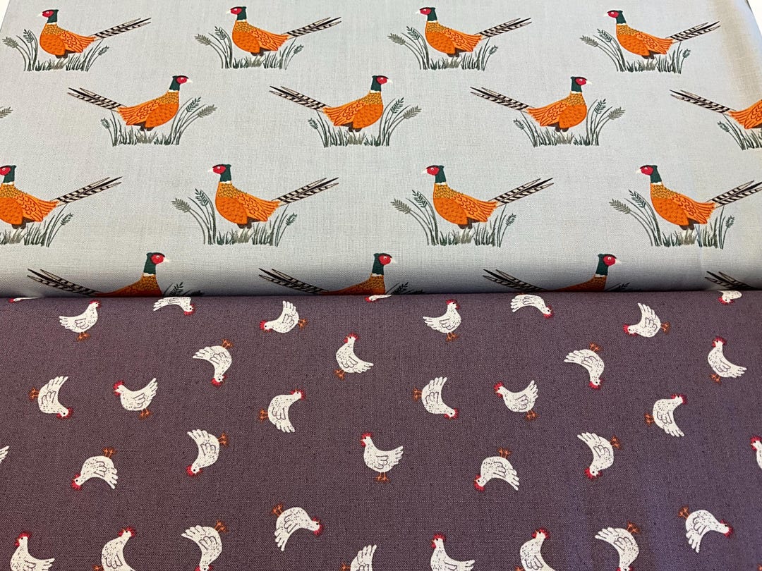Country Farm Fabric. 100% Cotton Material. Farmlife, Farming, Cows ...