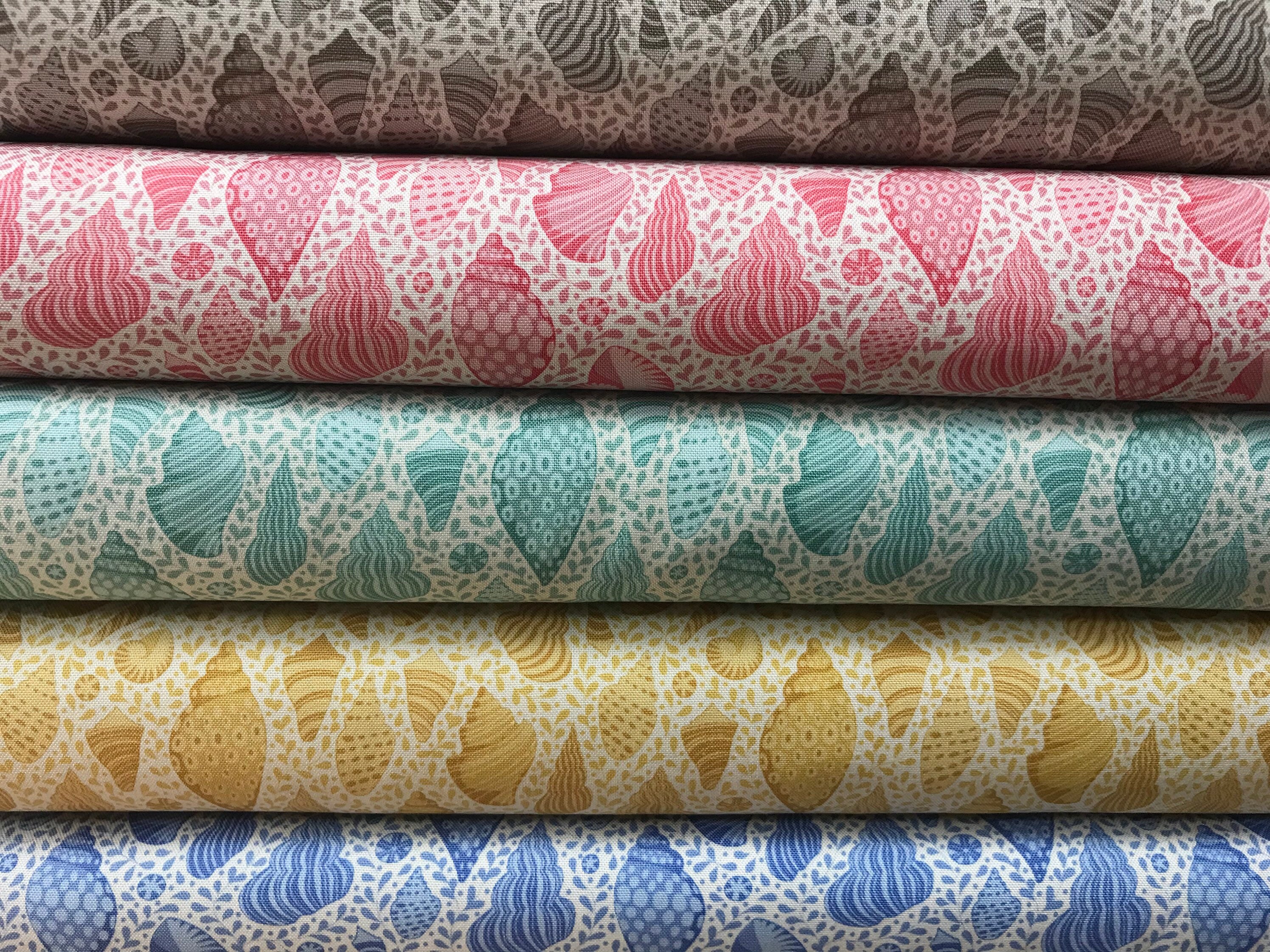 Tilda Cotton Beach Fabric: Shell Print for Quilting & Dressmaking - Etsy UK