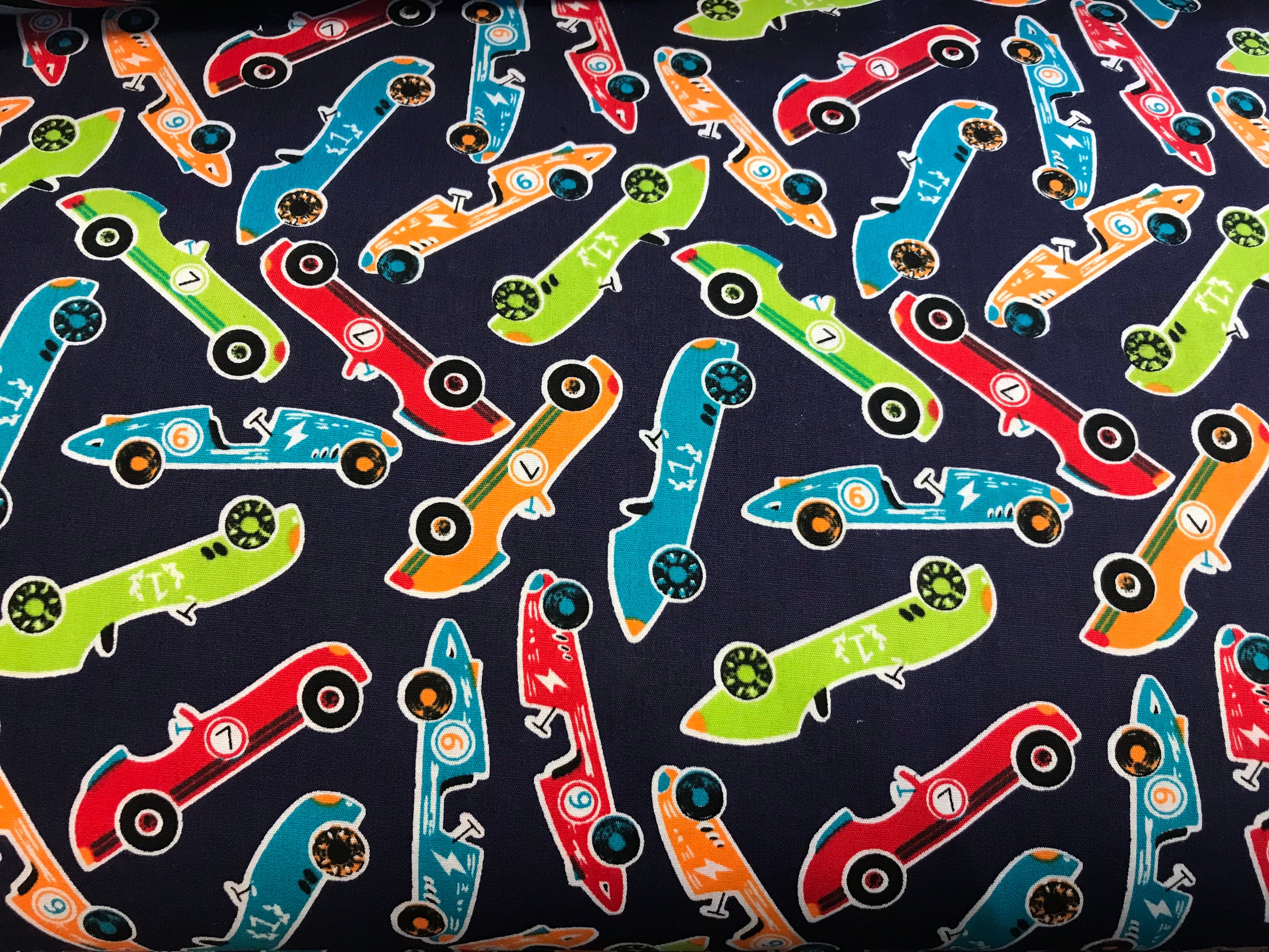 100% Lightweight Cotton Racing Car Range. Motor Racing - Etsy UK