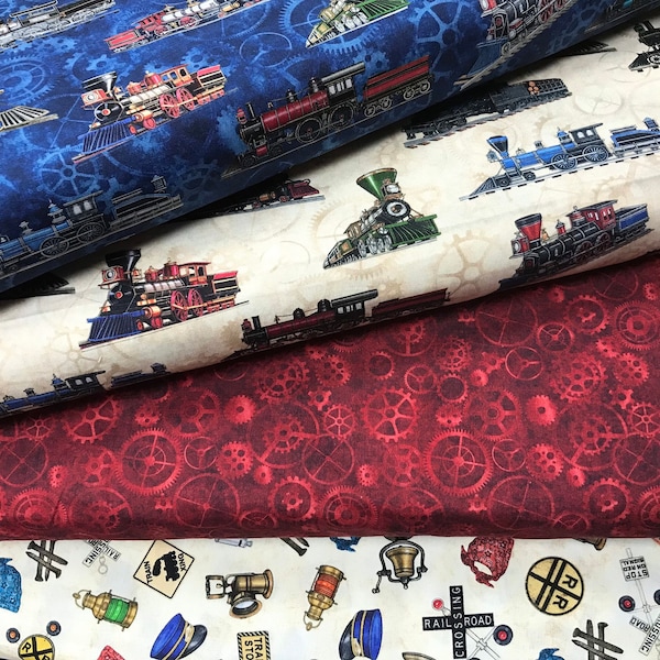 Train Fabric - Etsy