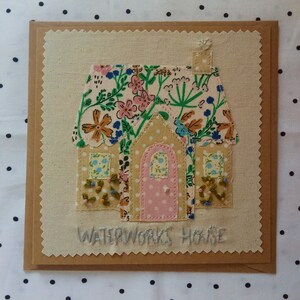 New Home Hand Stitched Textile Card - Etsy UK
