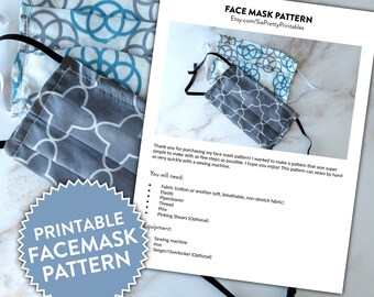 Facemask pattern | Etsy