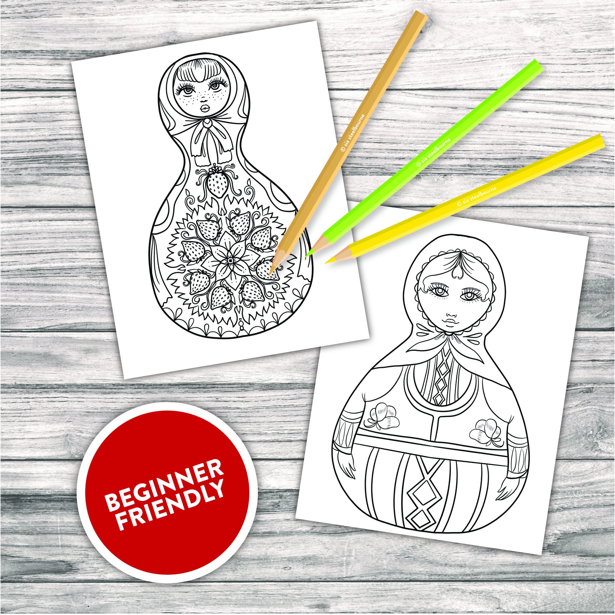 Páginas para colorear imprimibles para adultos / Libro para - Etsy España