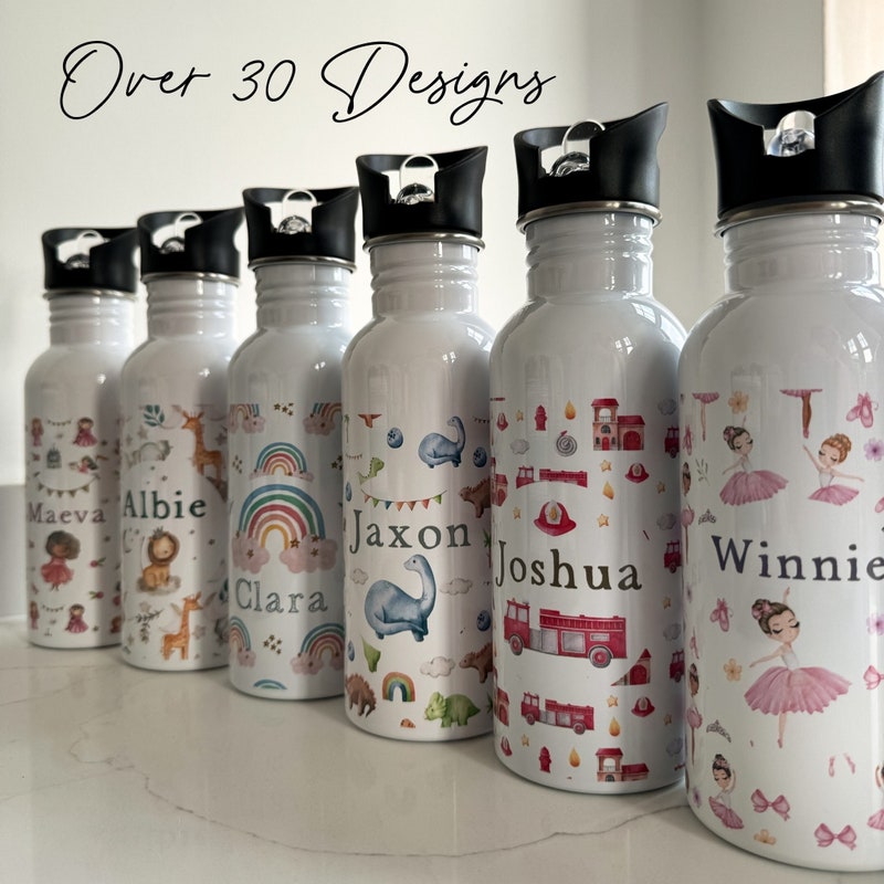 Girls School Water Bottles - Etsy