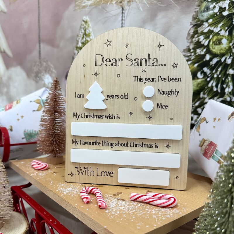 Letter to Santa Sign - Etsy