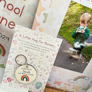 Personalised School Keyring, Personalised Nursery Keyring, Starting ...