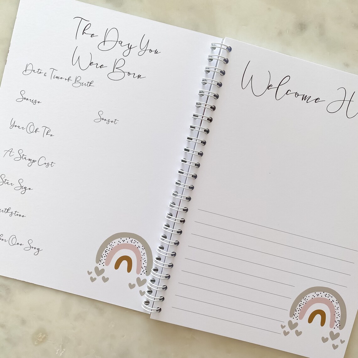Baby journal baby book baby journal and memory book | Etsy