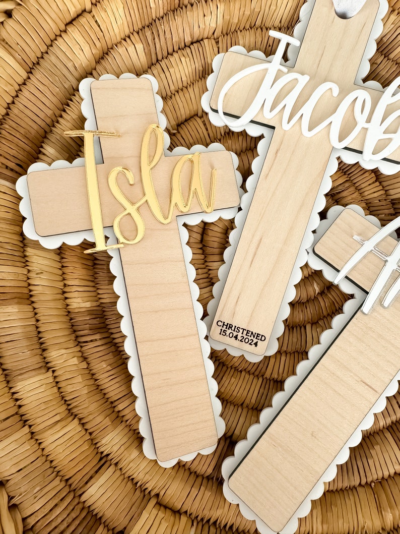 Christening Gift, Baptism Gift, Christening Cross, Baptism Cross, Gift ...