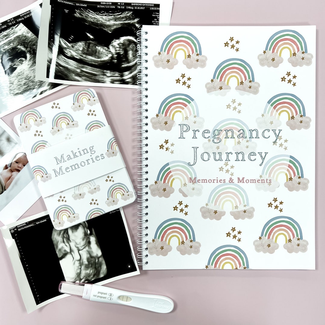 Pregnancy Journal, Pregnancy Planner, Pregnancy Diary, Rainbow, Baby ...