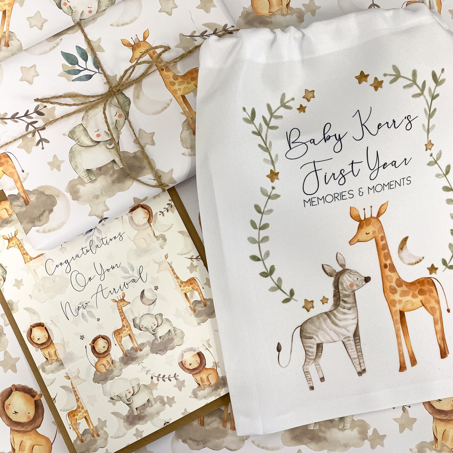 Baby Journal, Baby Book, Baby Journal and Memory Book, Safari, Baby ...