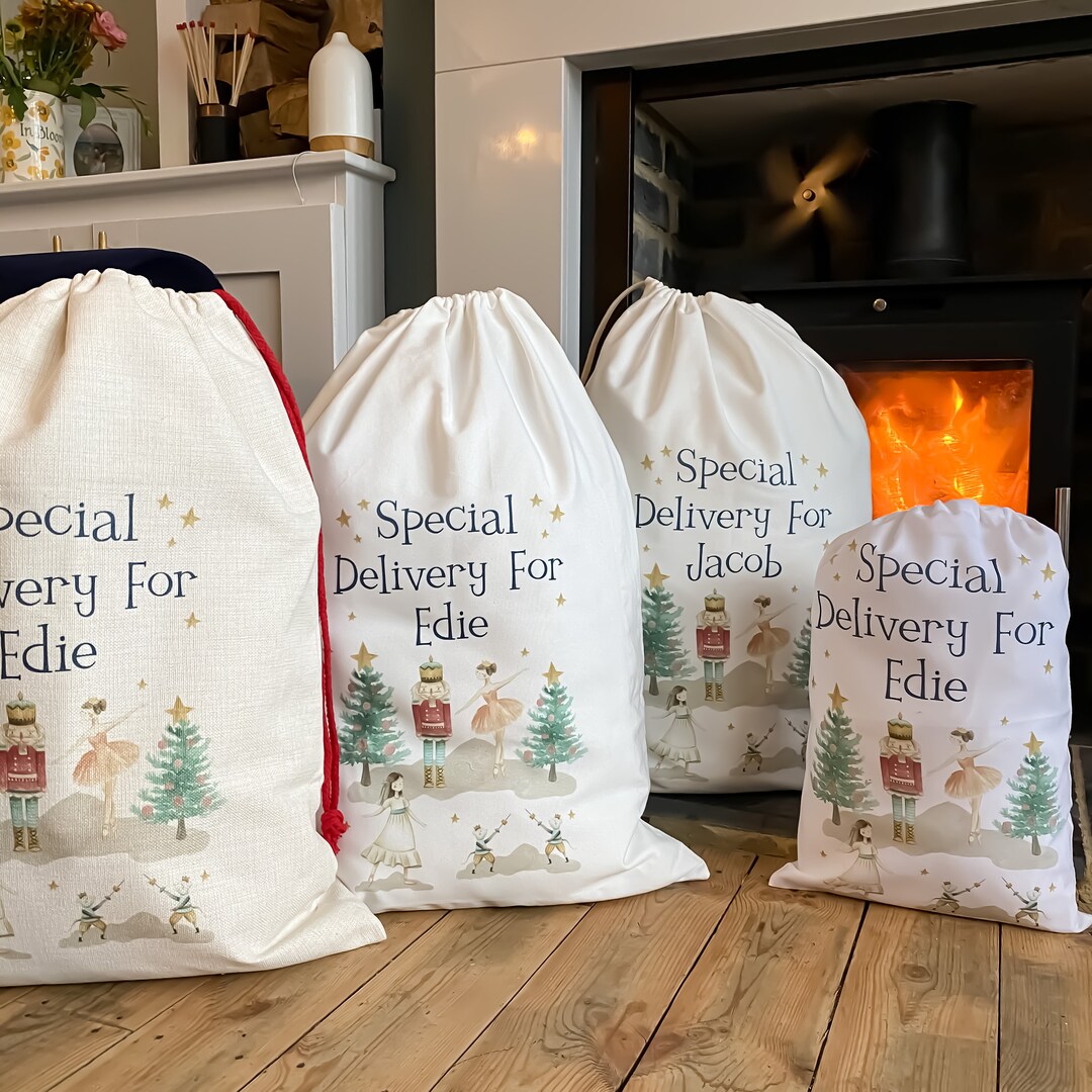 Personalised Santa Sack, Christmas Sack, Christmas Nutcracker, Sugar ...