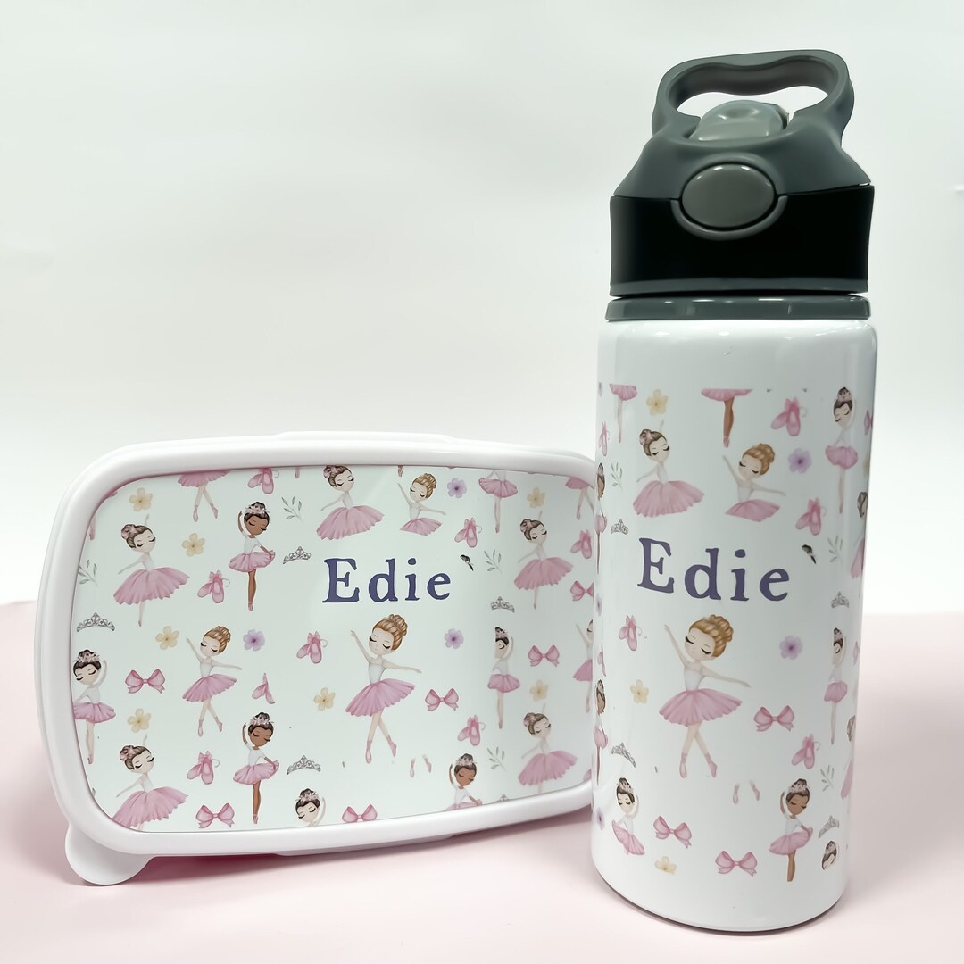 Ballerina Personalised Snack Box, Ballet, Snack Bag, Lunch Box, School ...