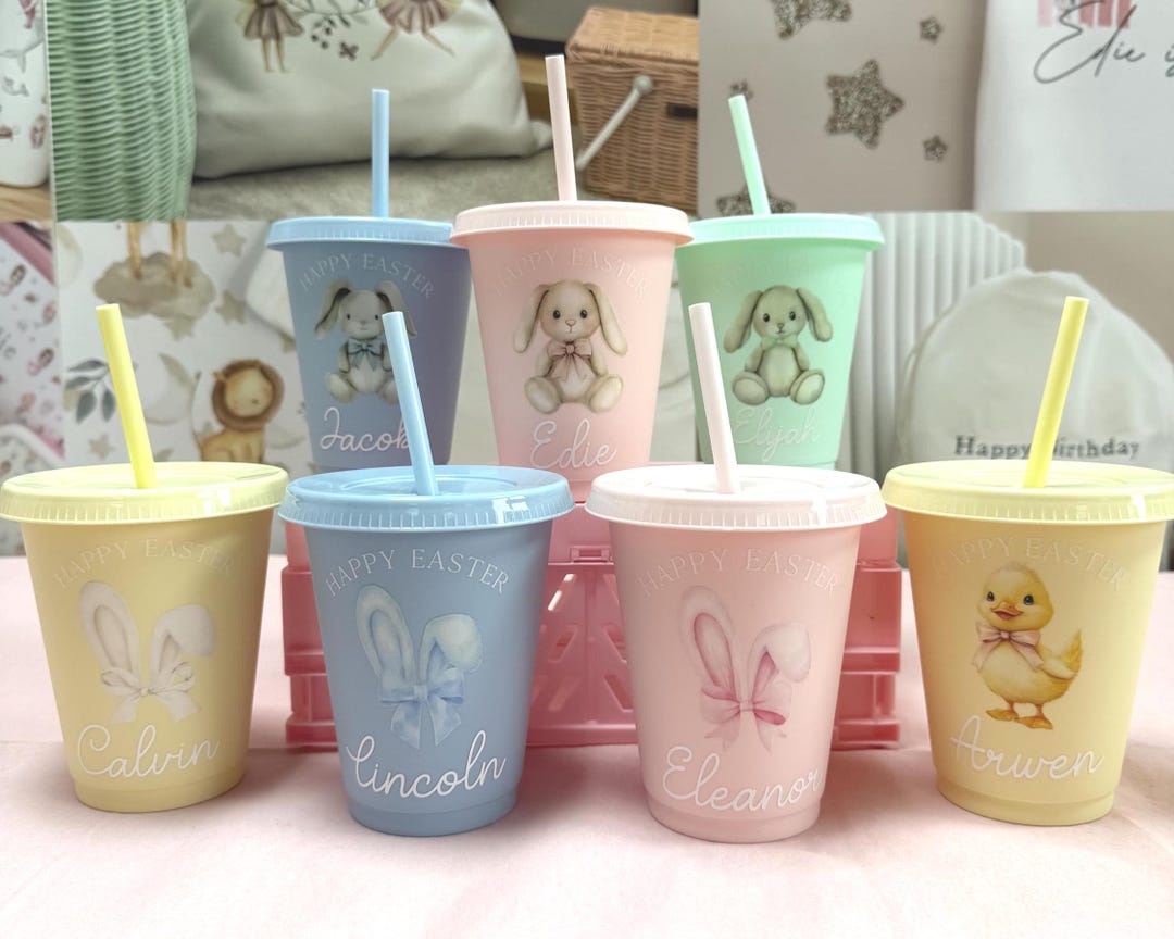 Personalised Easter Cold Cup – Reusable Easter Gift for Children - Etsy