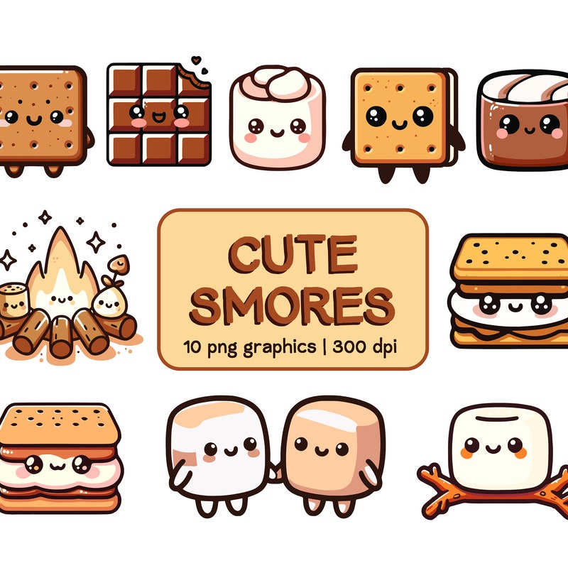 S'mores Clip Art - Etsy