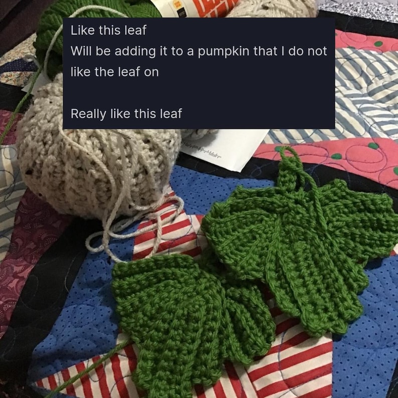 Crochet Pumpkin Leaves Pattern/ PDF Pattern Download/ Tutorial - Etsy