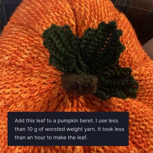 Crochet Pumpkin Leaves Pattern/ PDF Pattern Download/ Tutorial - Etsy