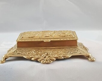 Brass Stamp Box | Etsy