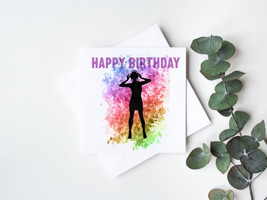 Music Lover Singer Birthday Card Teacher Gift Karaoke Queen - Etsy