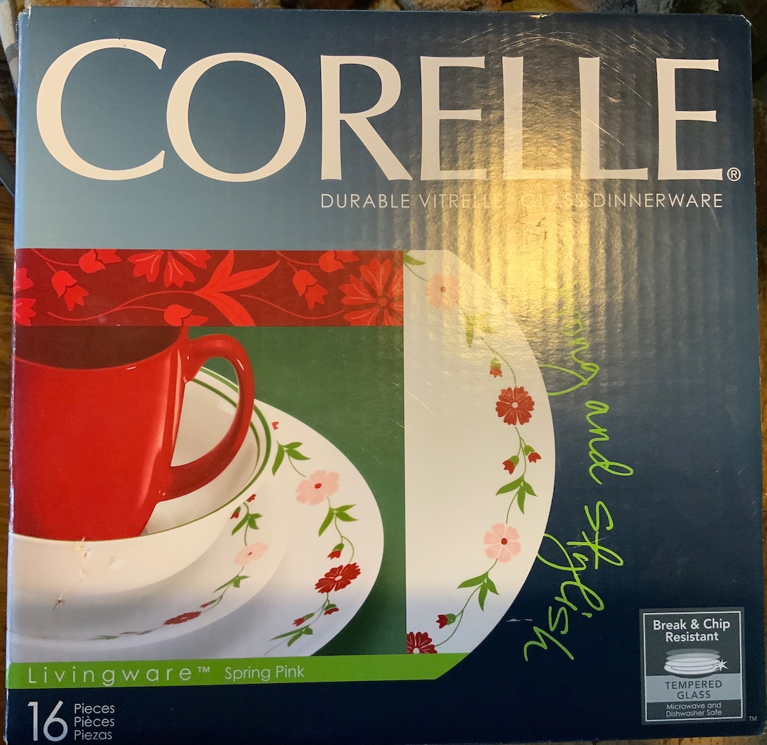 Corelle Spring Pink 16 Pc Service for 4 (NEW) - Etsy