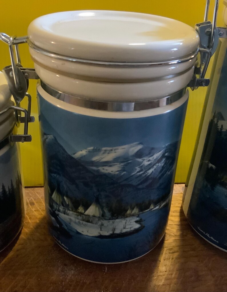 Hautman Brothers Canister Set “ Tone World “ - Etsy