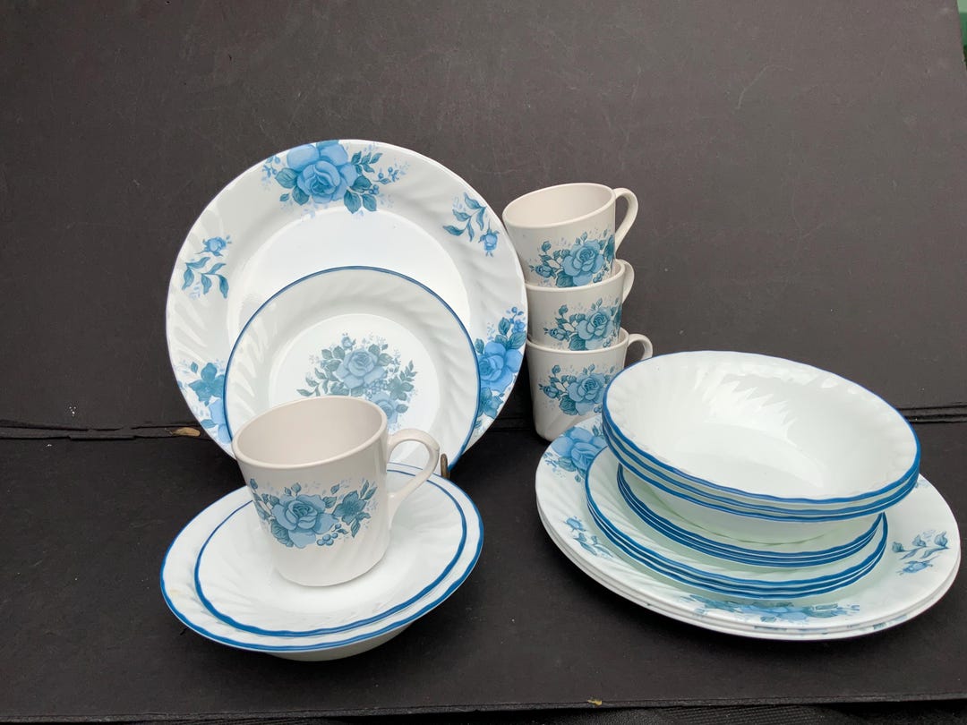 Corelle Blue Velvet 20 Pc, Service for 4 - Etsy