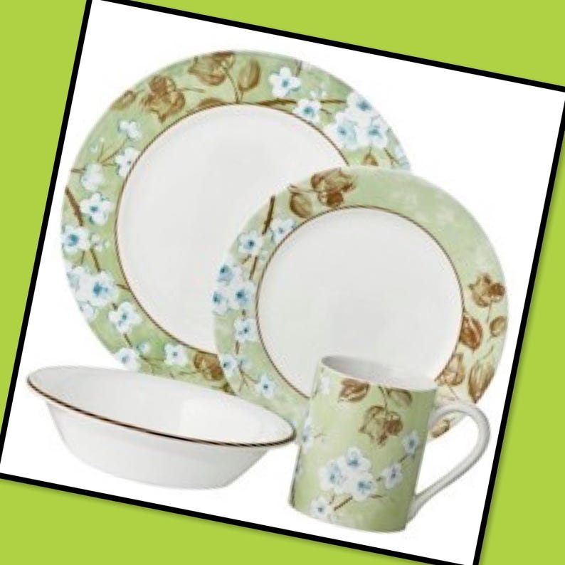 Corelle (pro) SPRING LINEN 16 Pc Service for 4 - Etsy