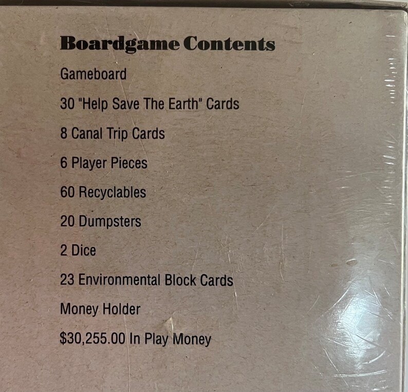 Environmental Concerns Board Game, Vintage, Rare, 1993, NEW (XP) - Etsy